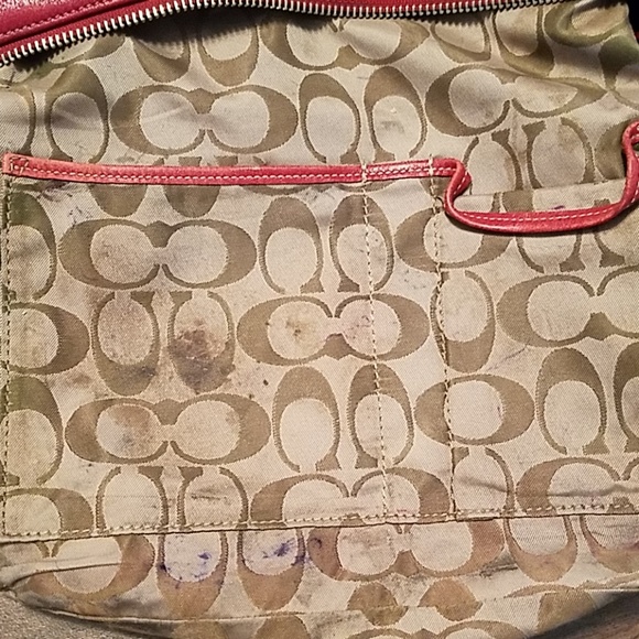 Coach | Bags | Euc Coach Red Leather Slim Duffle Crossbody 9328 | Poshmark